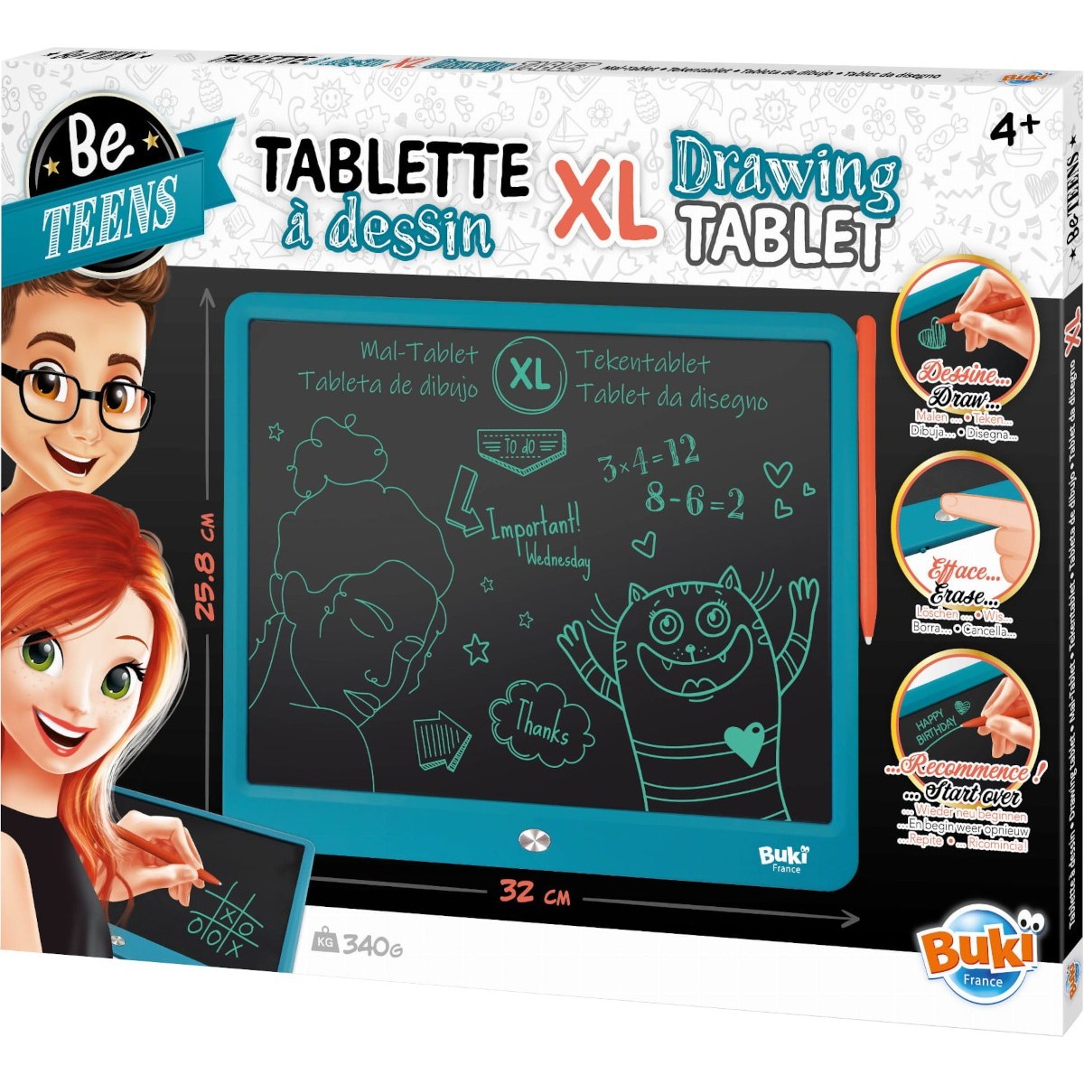 Buki Tablet XL od 4 lat do rysowania i zabawy | Dadum Kraków